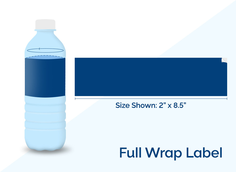 Water Bottle Label Template Size